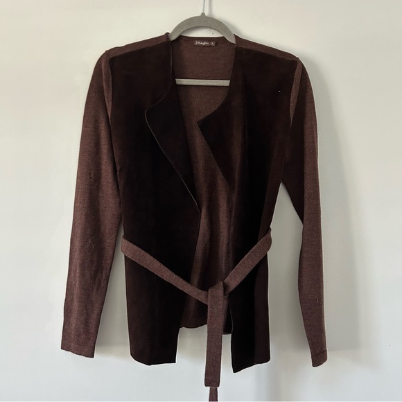 J. McLaughlin | Jackets & Coats | J Mclaughlin Brown Super Fine Merino ...